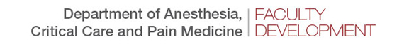 Anesthesia Intranet - Faculty Development System
